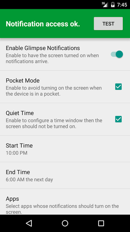 Glimpse Notifications: licht het scherm op bij notificaties