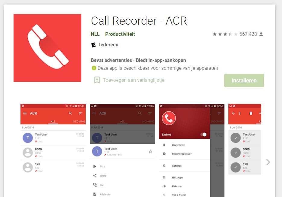Telefoongesprekken opnemen op je Android binnenkort niet meer mogelijk