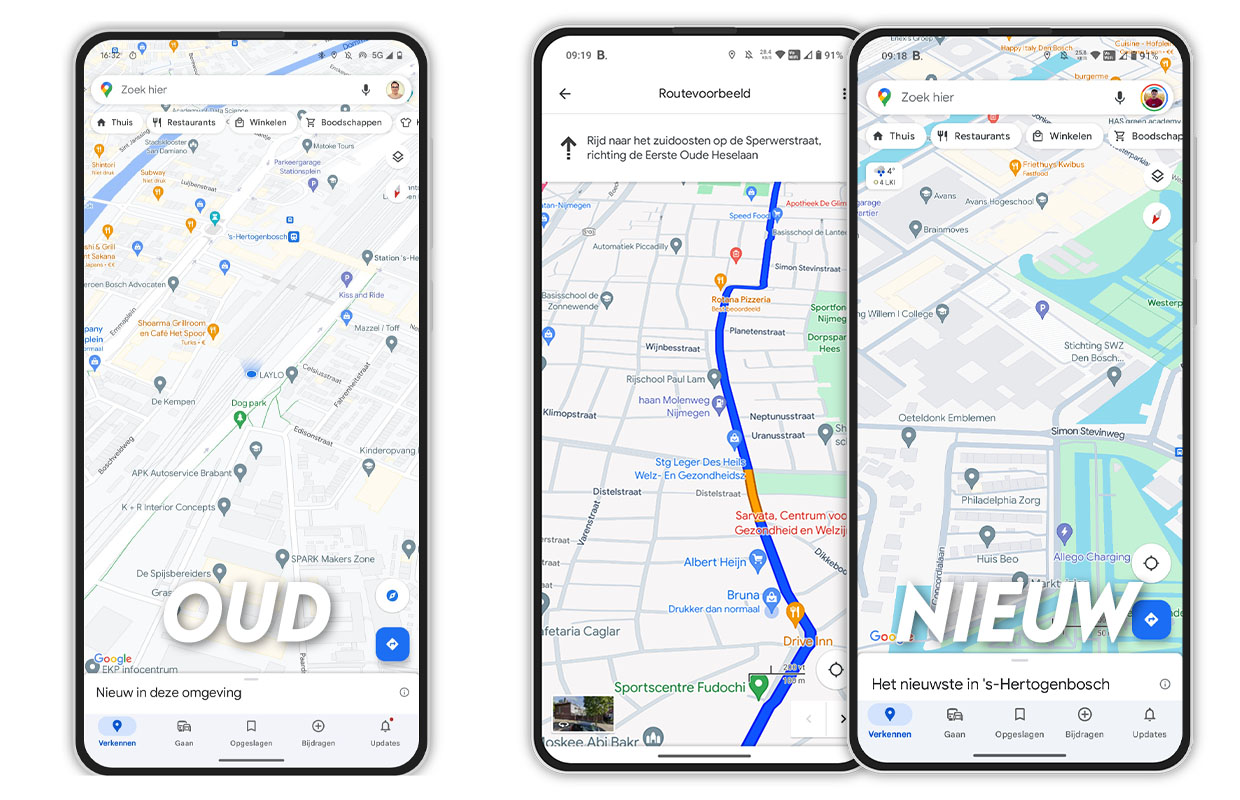 "Nieuwe" Google Maps-app nu ook op Android Auto